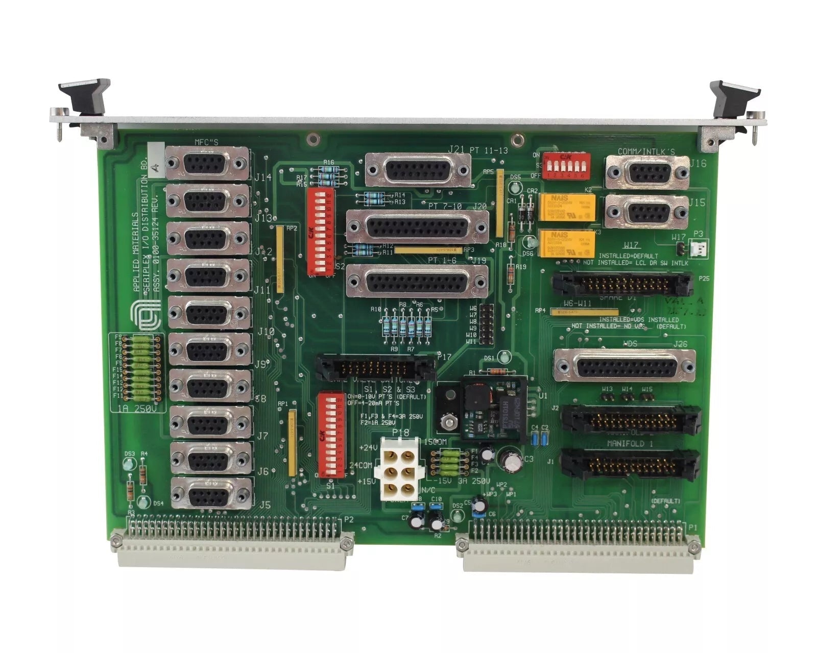 AMAT APPLIED MATERIALS 0100-35124 SERIPLEX I/O DISTRIBUTION Board ...