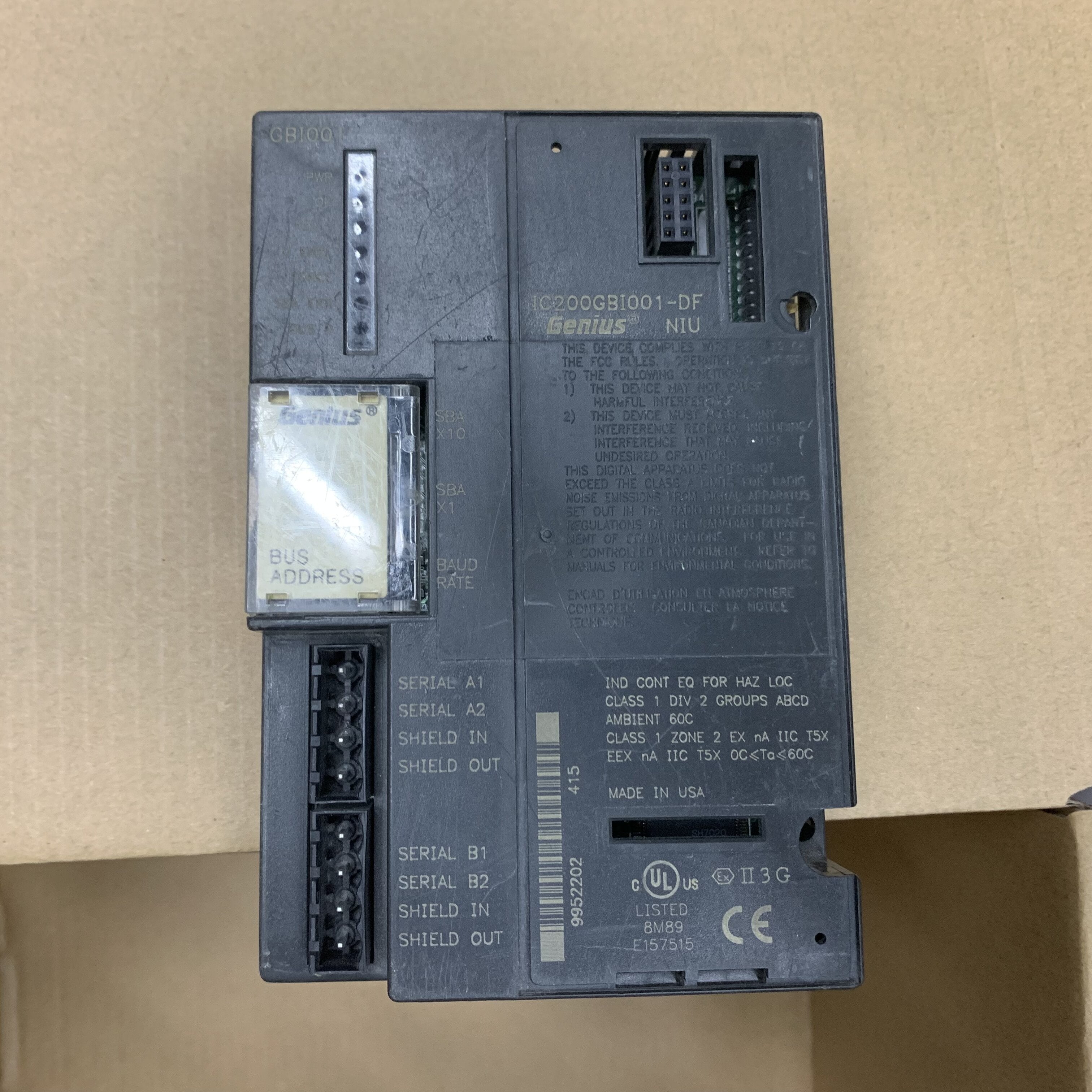 GE Fanuc IC200GBI001-DF Network Interface Unit Module – Pulingma Automation